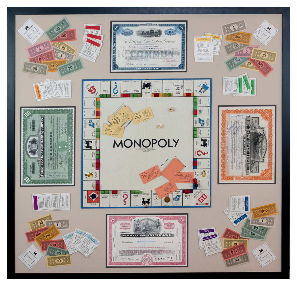 The History Of Monopoly – Museum Framing